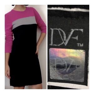 Diane Von Furstenberg | Dresses | Dvf Aina Color Block Dress | Poshmark
